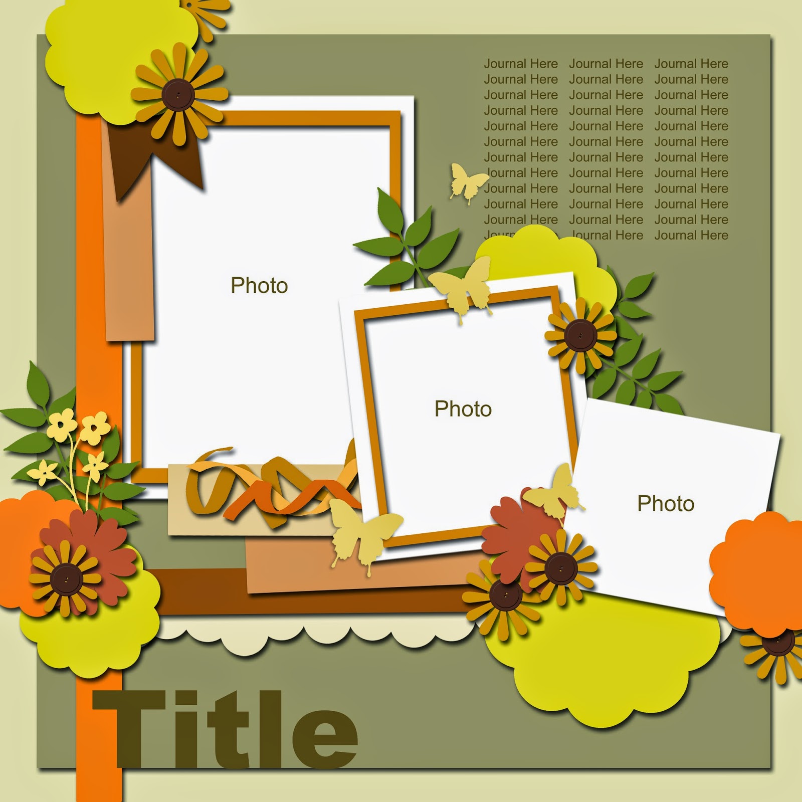 OklahomaDawn: Free Scrapbook Template 09-18-14