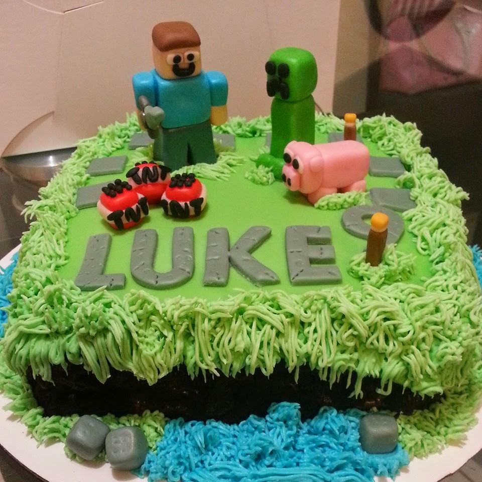 [Swaggy Simple Cakes]: Minecraft fondant cake