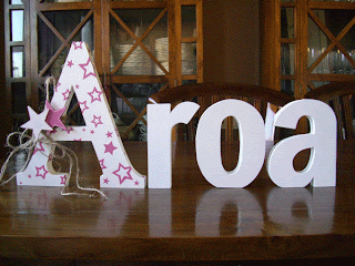 Chata-chata. Decoración infantil: LETRAS INFANTILES