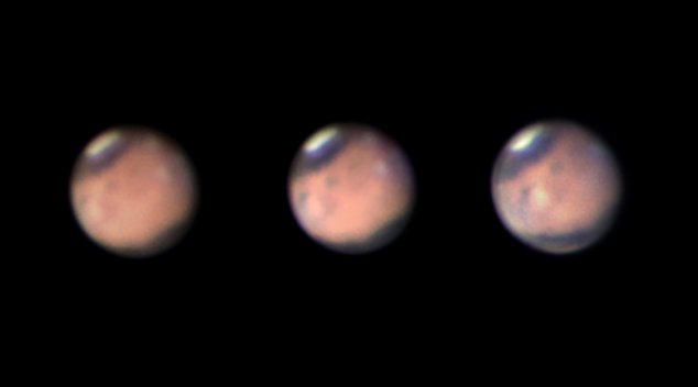 Suburban spaceman: Excellent views of Mars in night sky
