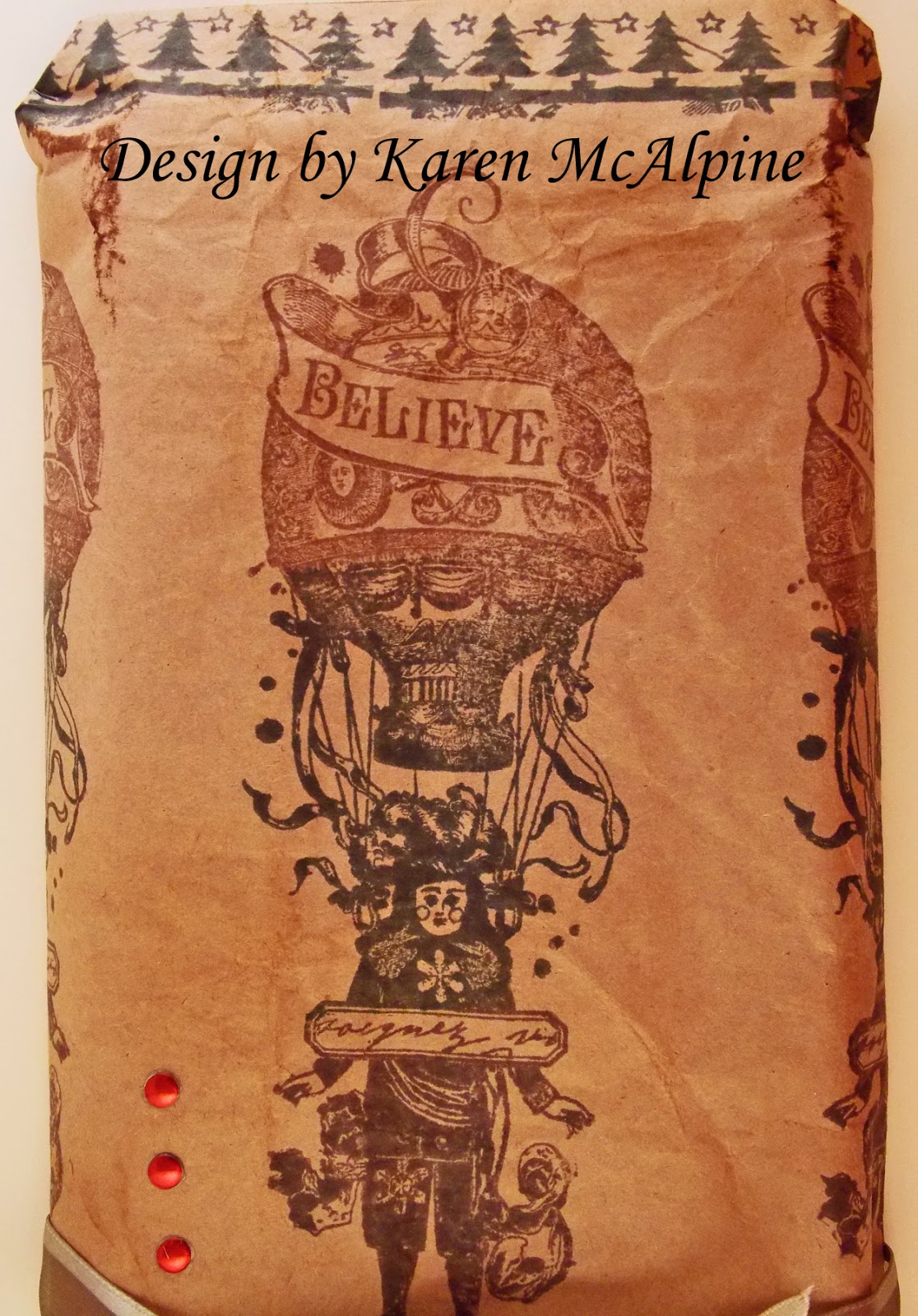 Dreaming and Creating: Holiday Wrapping Paper and Card with Paper Artsy ...