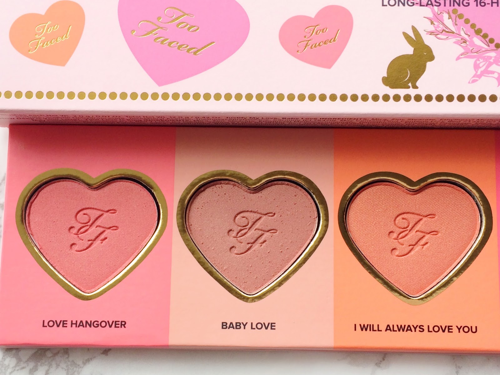 Too Faced Love Flush Long Lasting 16-Hour Blush Wardrobe | Beautylymin