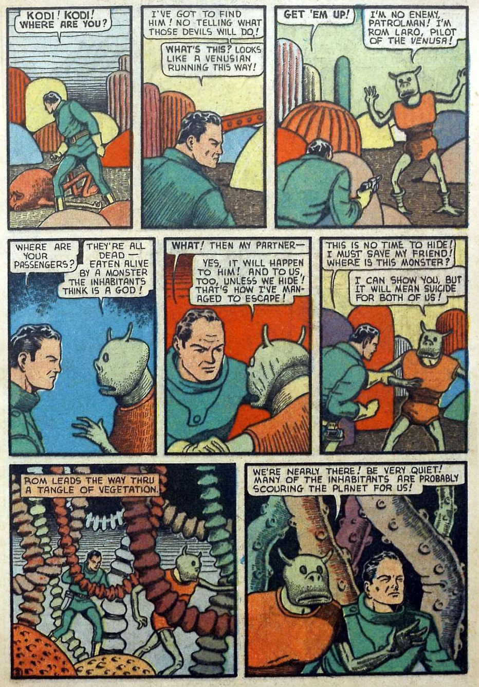 The Comic Book Catacombs: Space Patrol in "The Cannibal Monster of the ...