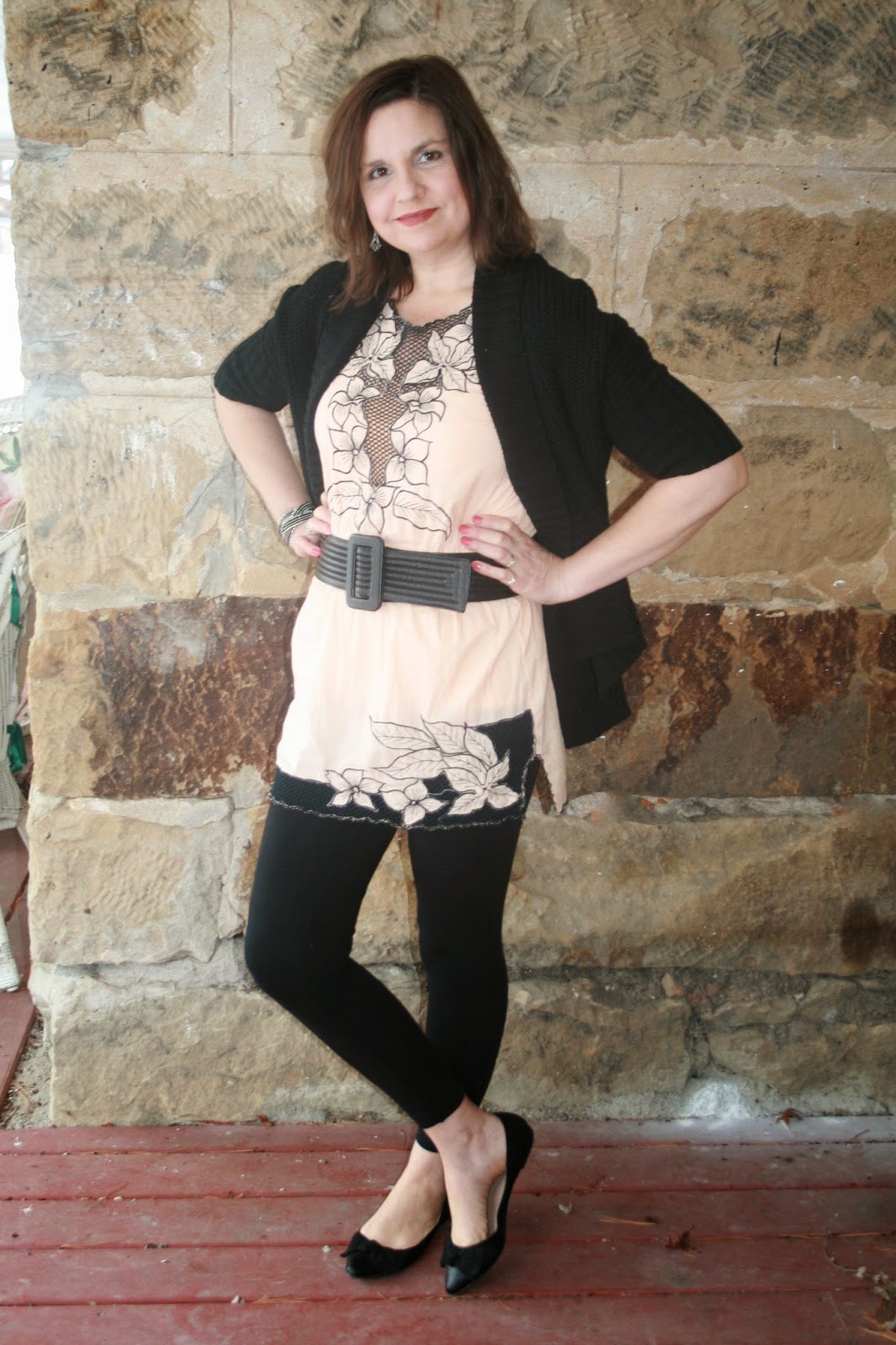 Amy's Creative Pursuits: Blush Embroidered Tunic