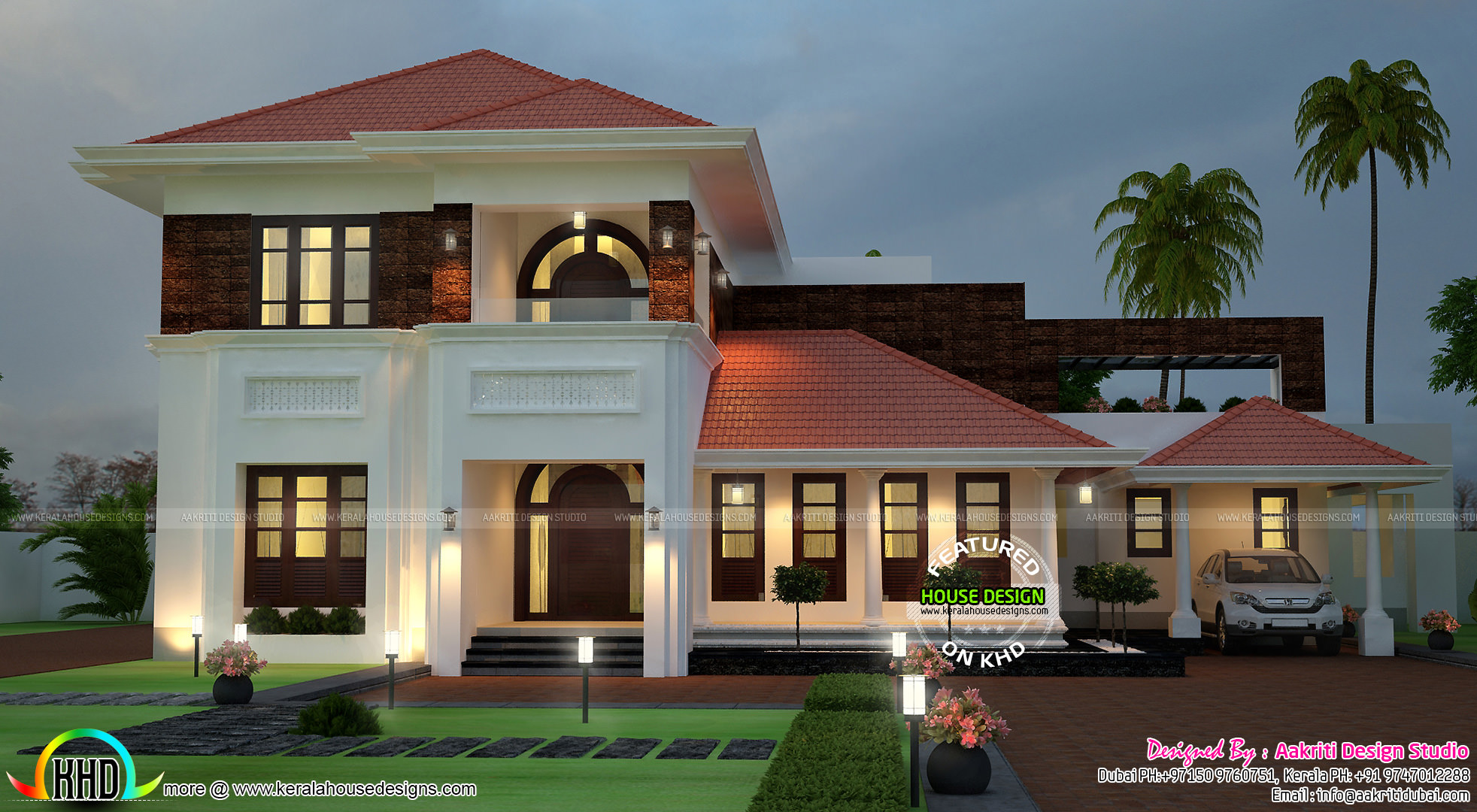 Attractive house architecture - Kerala Home Design and Floor Plans - 9K ...