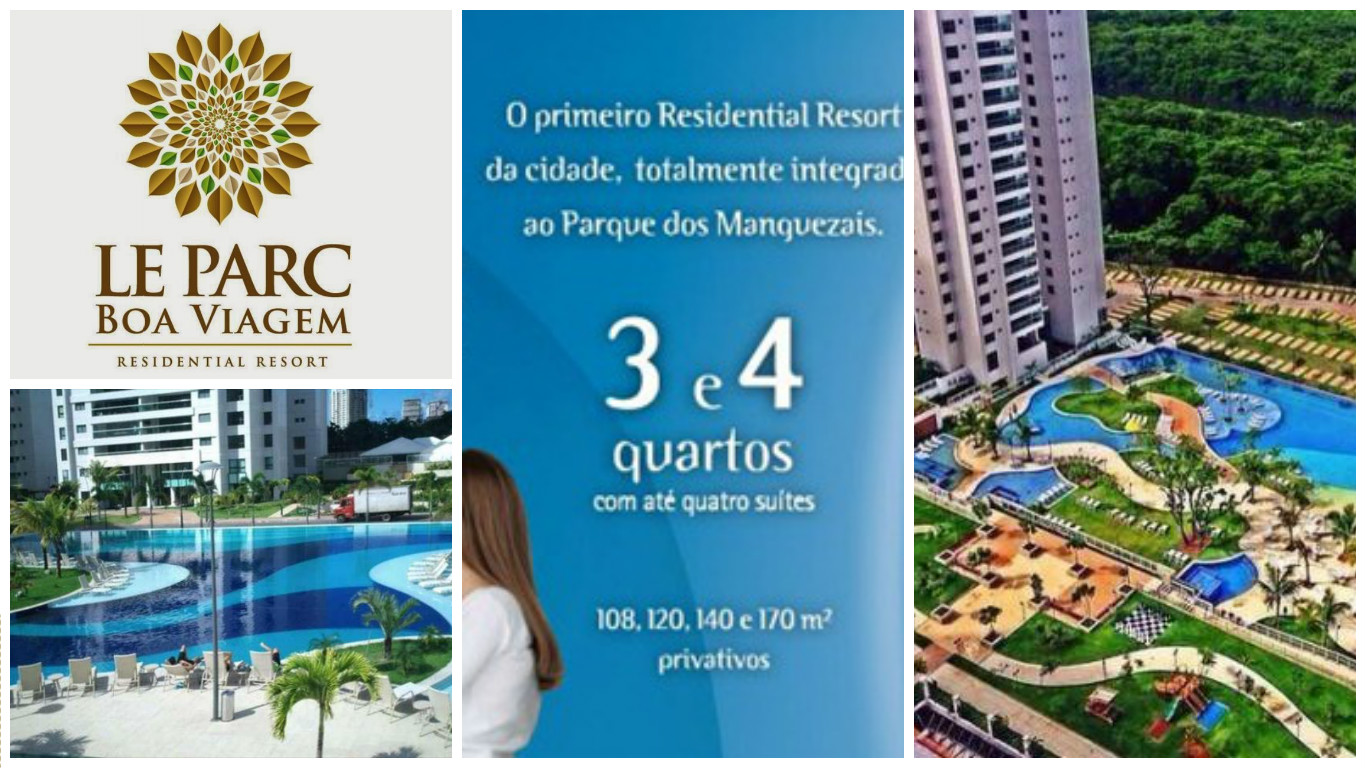 Le Parc Boa Viagem, preço de 3 e 4 quartos no melhor condomínio Home ...