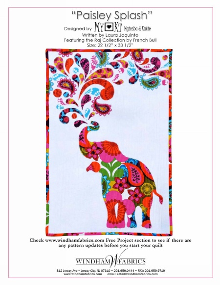 Quilting Tutorials: Free Floral Animal Collage quilt