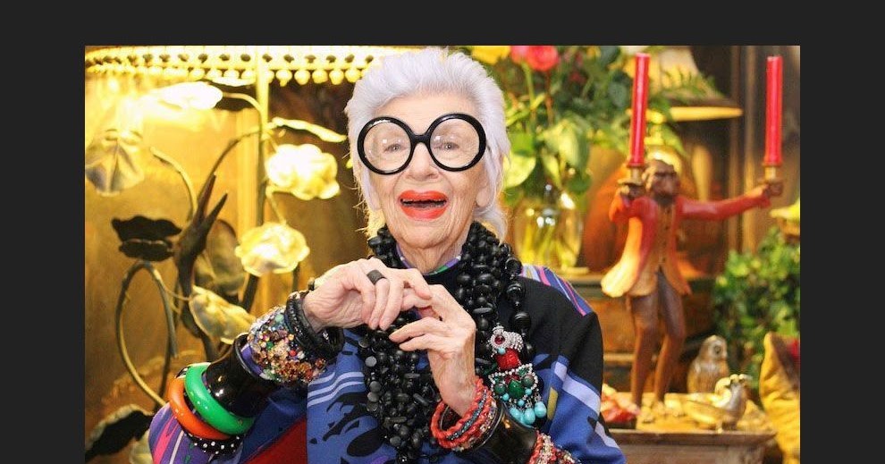 notizieacolori: Iris Apfel a 97 anni è la modella più anziana del mondo