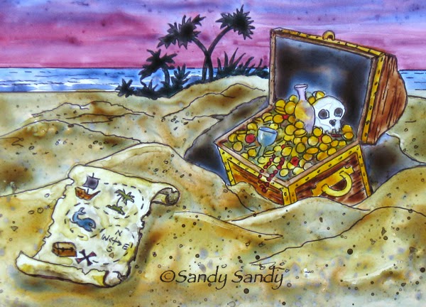 *SANDY SANDY ART*: Legend of Buried Pirate Treasure ~ ~ # 19 of 30