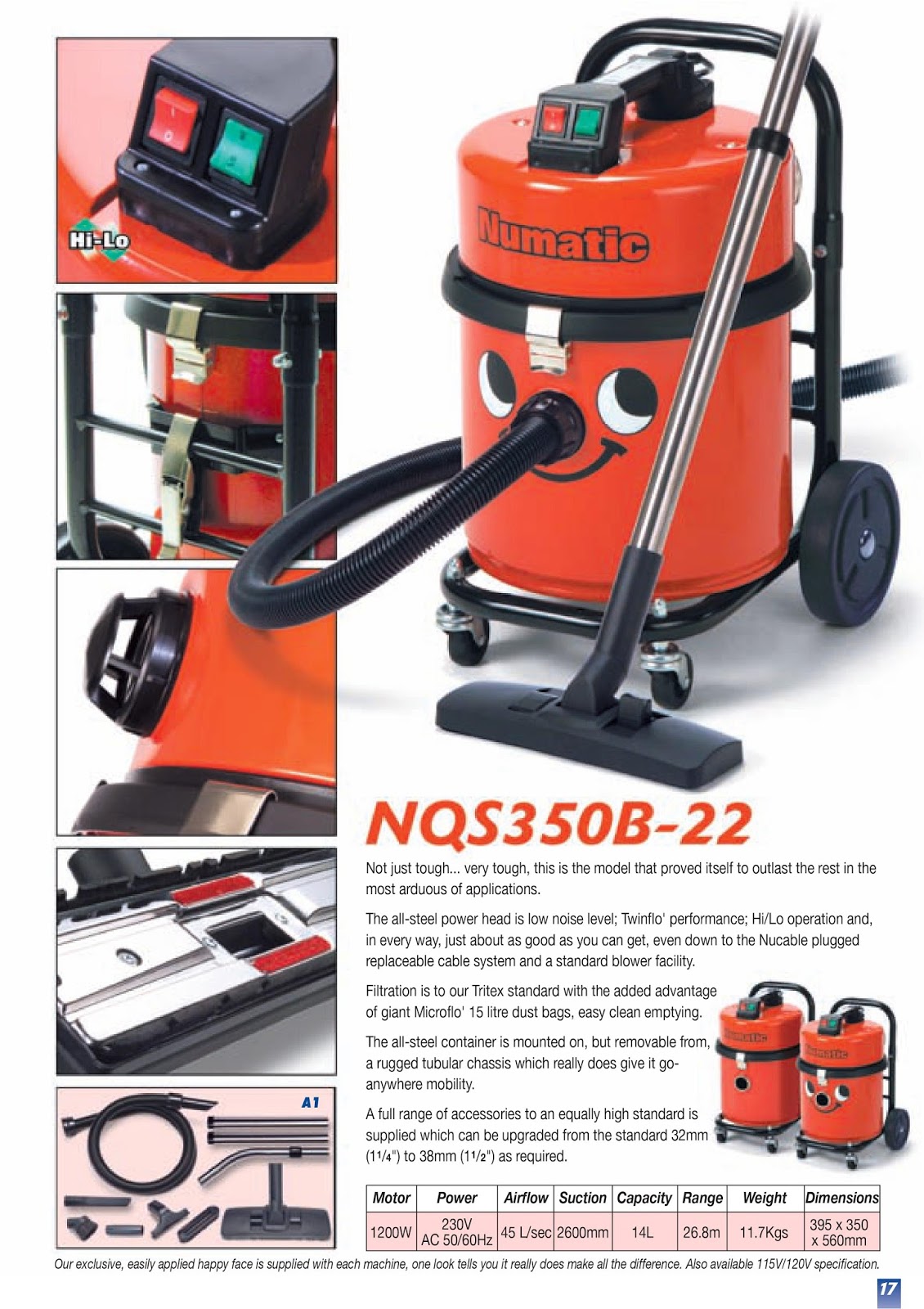 Numatic Cleancare 2007 Product Range