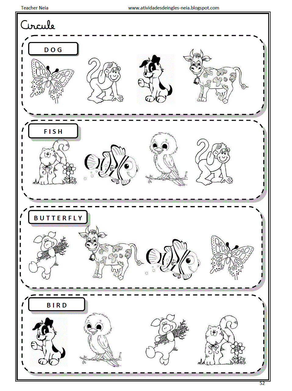 Pequeno Texto Em Ingles Sobre Animais - FDPLEARN