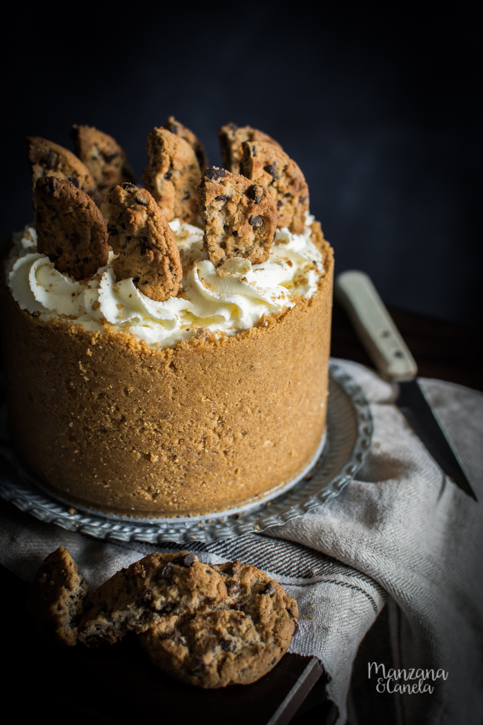 Manzana&Canela: Tarta de nata y cookies de chocolate. Receta muy fácil ...