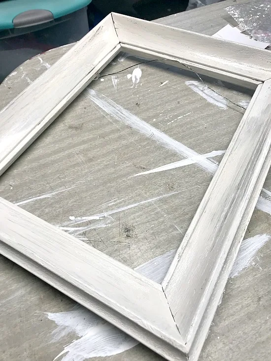 DIY Framed Olive Bucket Planter