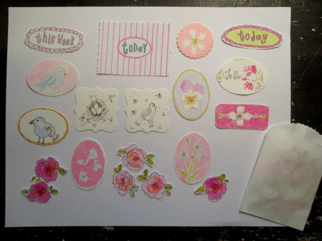 The Painted Flower: Handmade labels for sale...