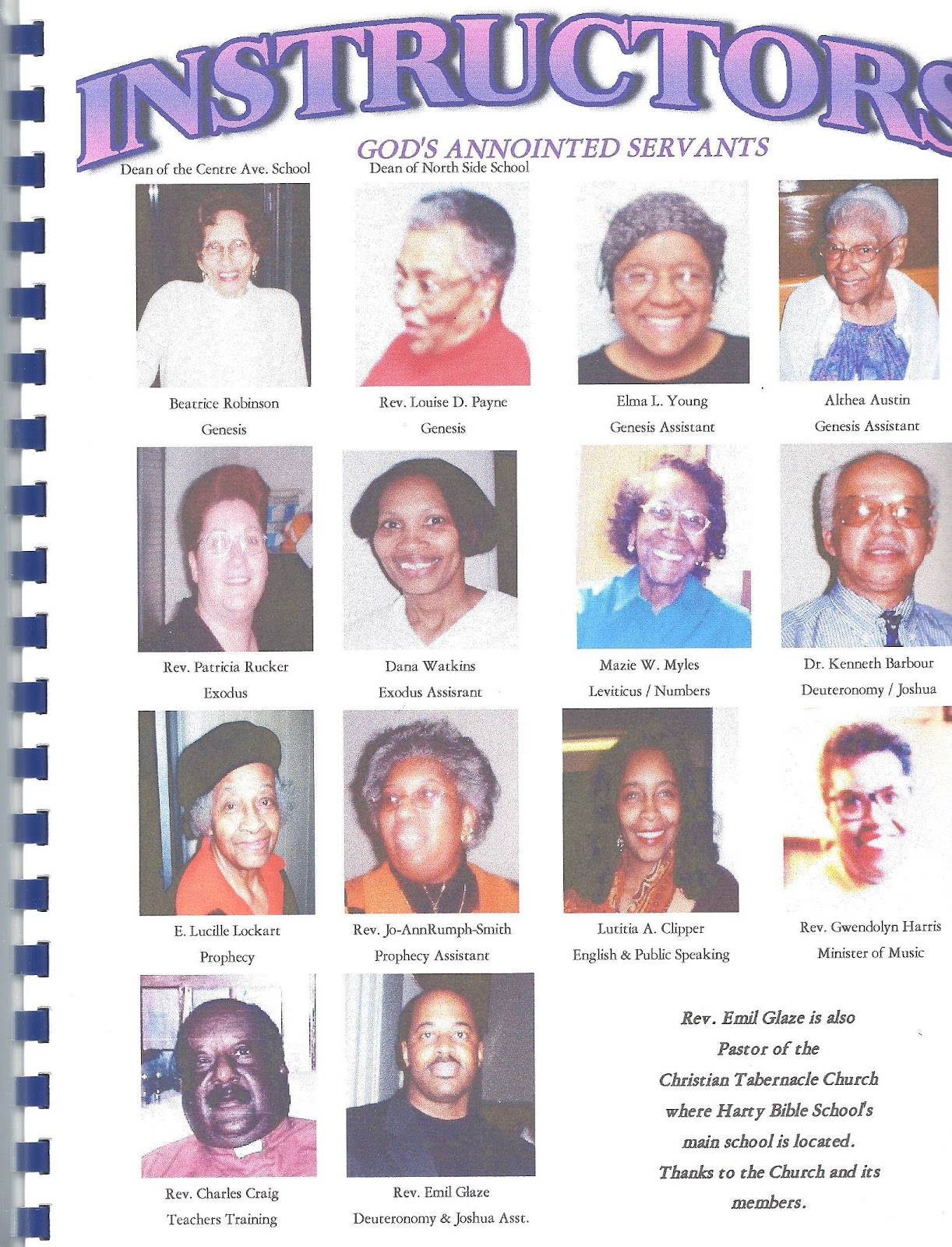 Black Buzz: Beatrice L. Robinson, Past Dean of Harty Bible School ...