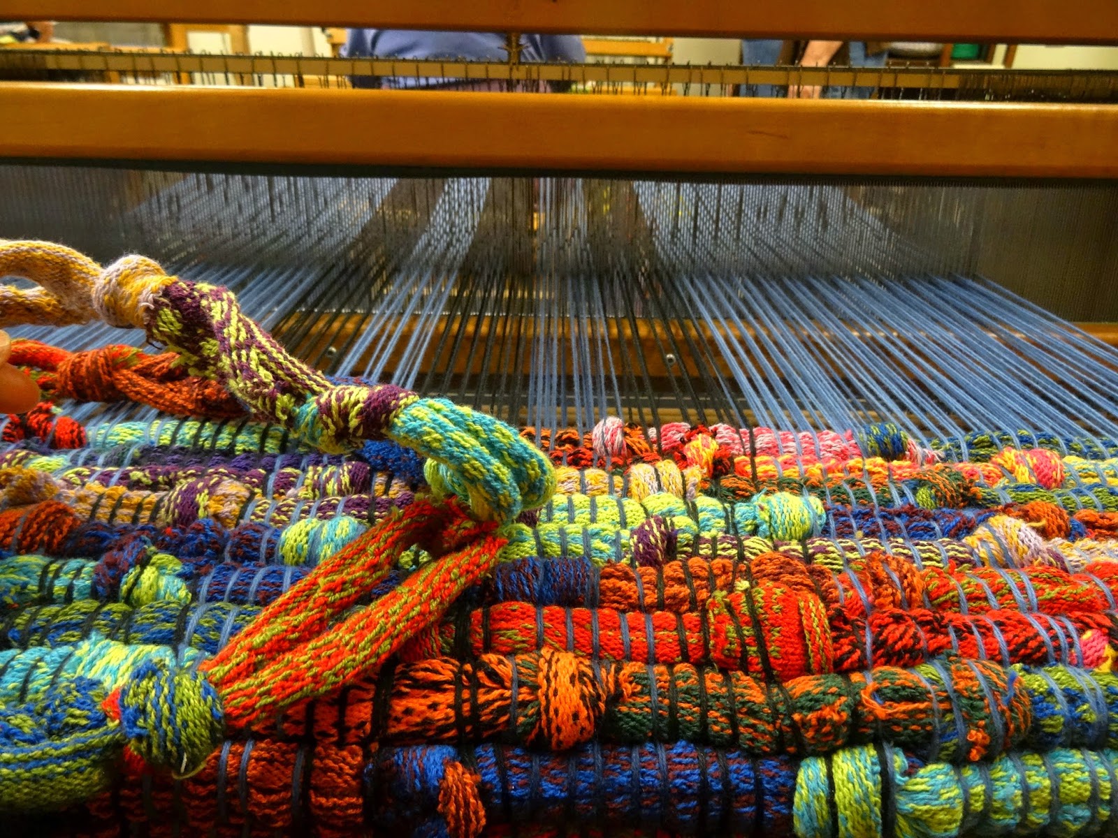 There's a Dragon in my Art Room: Sock rug and artsy necklace