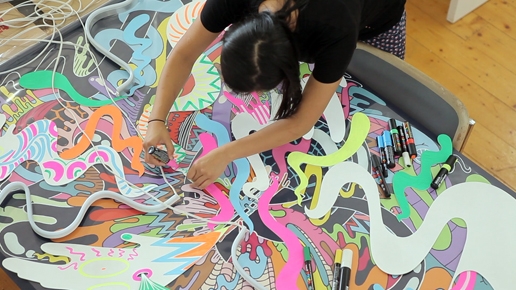 Simon Blenkinsop: Mimi Leung adidas originals display.