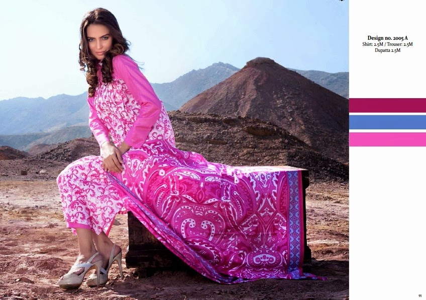 House Of Ittehad Crytal Lawn Collection 2014 Out Now | ITTEHAD Spring ...