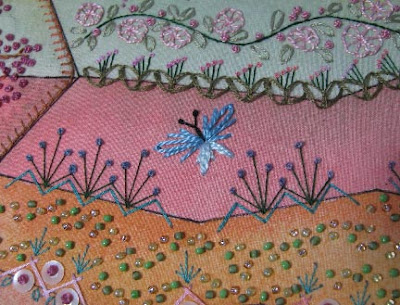 Spring Returns to the Land: a landscape quilt block - part two