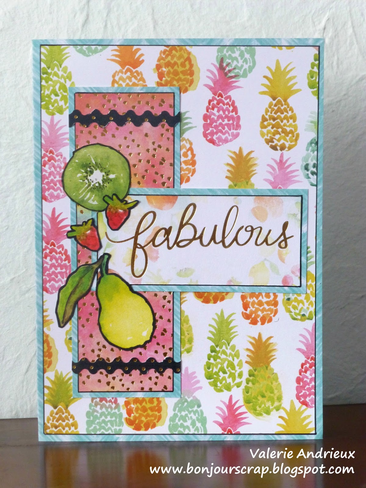 Bonjour Scrap !: DCWV April sketch challenge card
