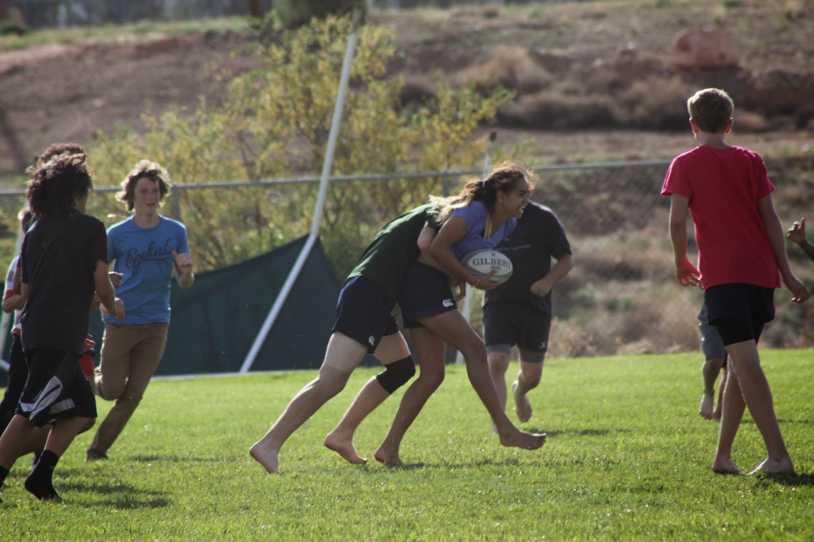 Snapshots of Snow Canyon Rugby: Barefoot Game