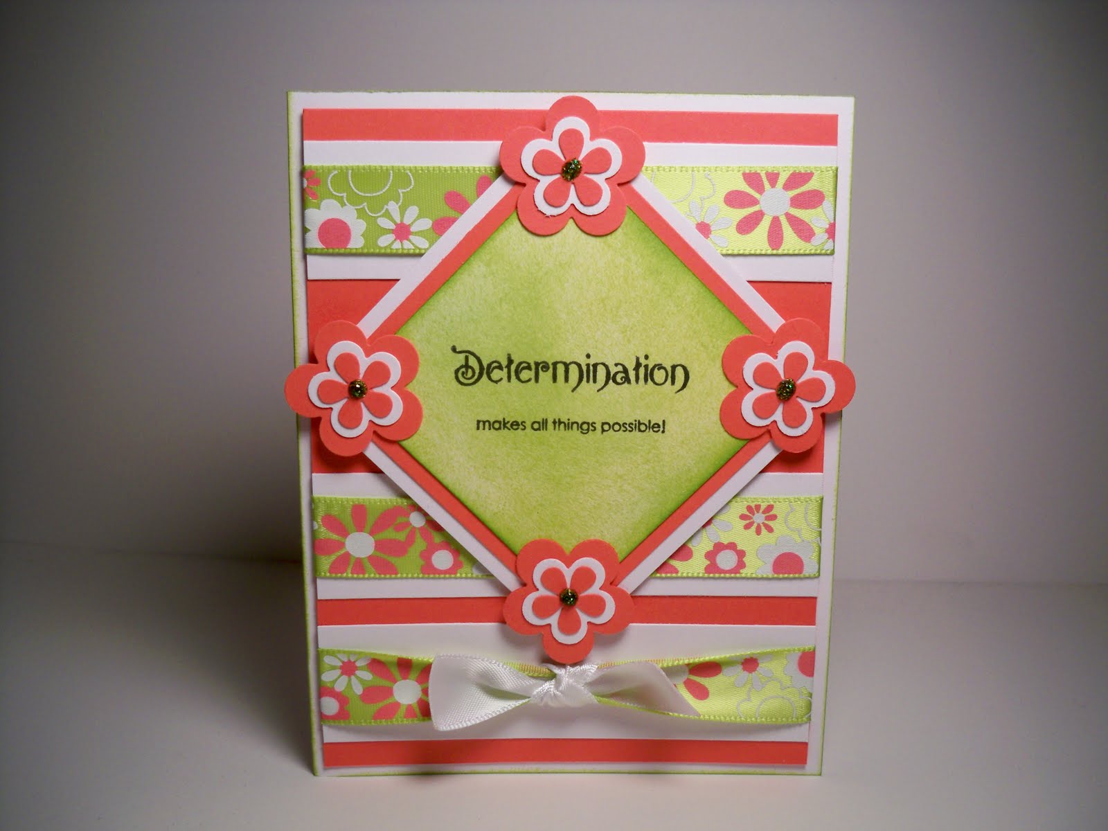 Card Creations & More by C: Just Because Card - Determination