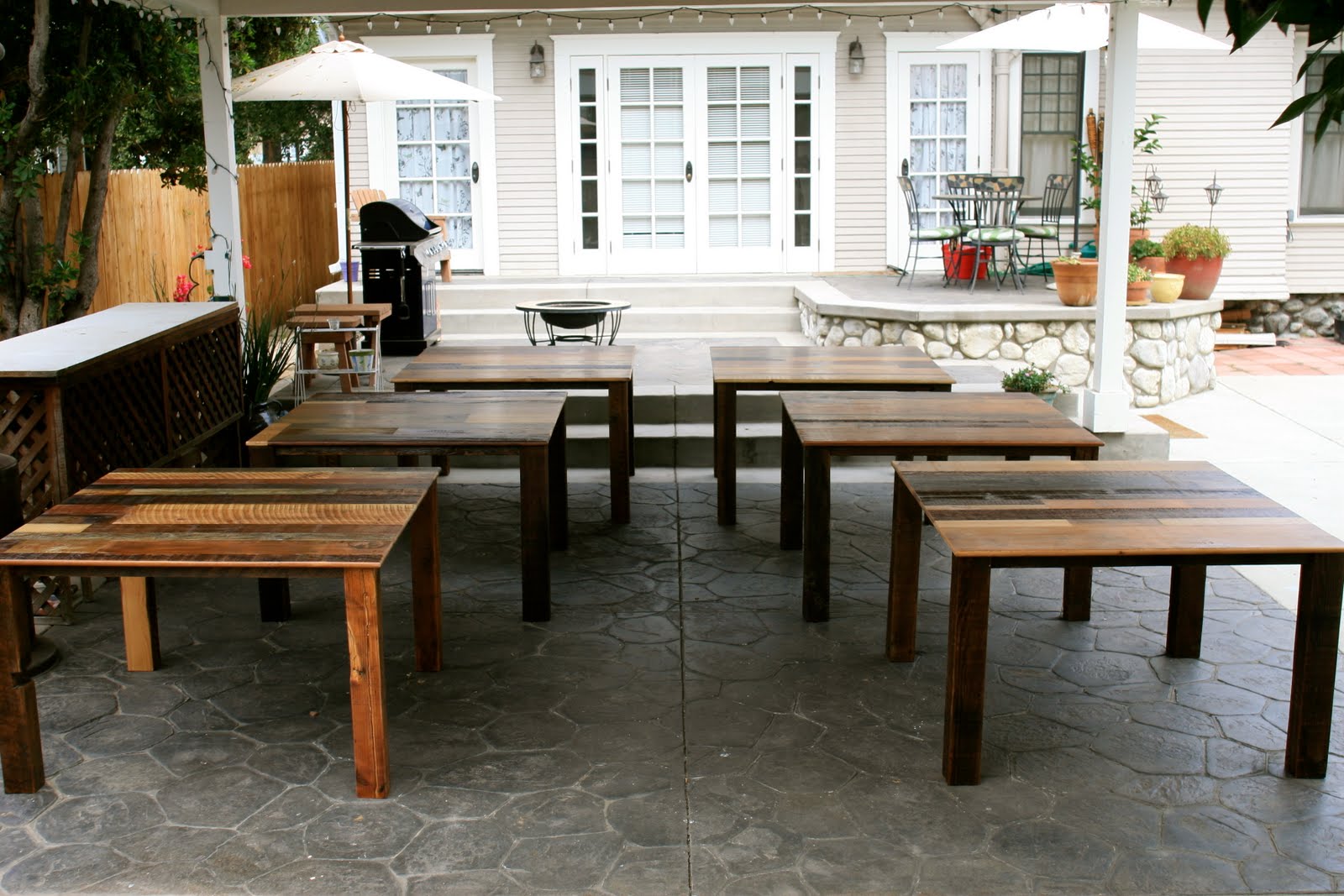 Arbor Exchange | Reclaimed Wood Furniture: Square Patchwork Tables