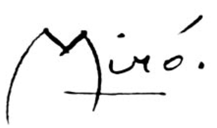 Joan miro signature - aholicmyte