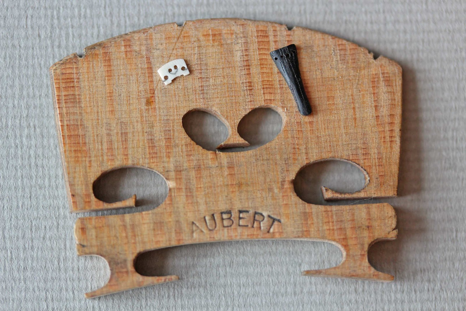 David Edwards Miniatures: 1/12th scale violin bridge in recycled ivory ...