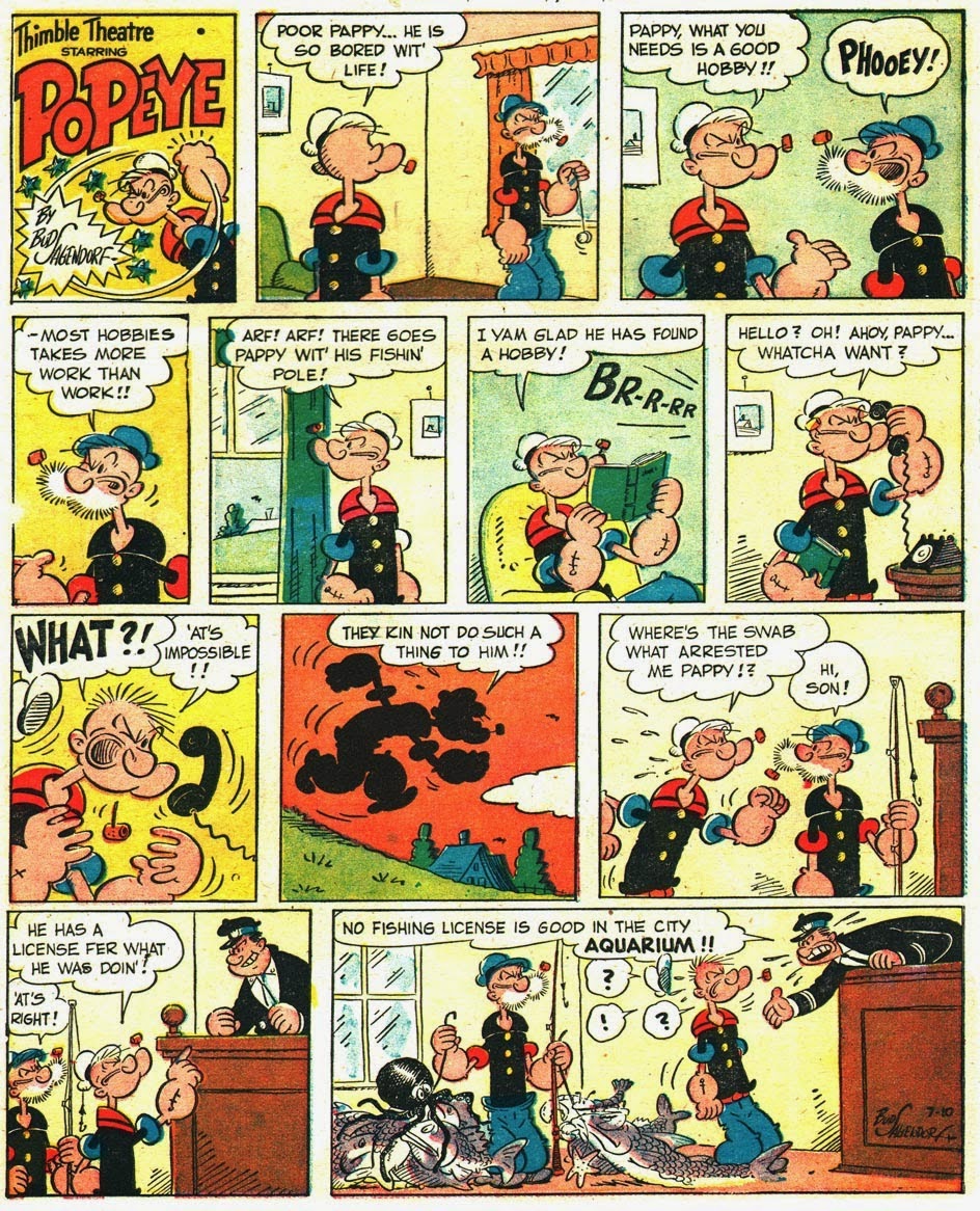 Ominous Octopus Omnibus: Popeye By Bud Sagendorf