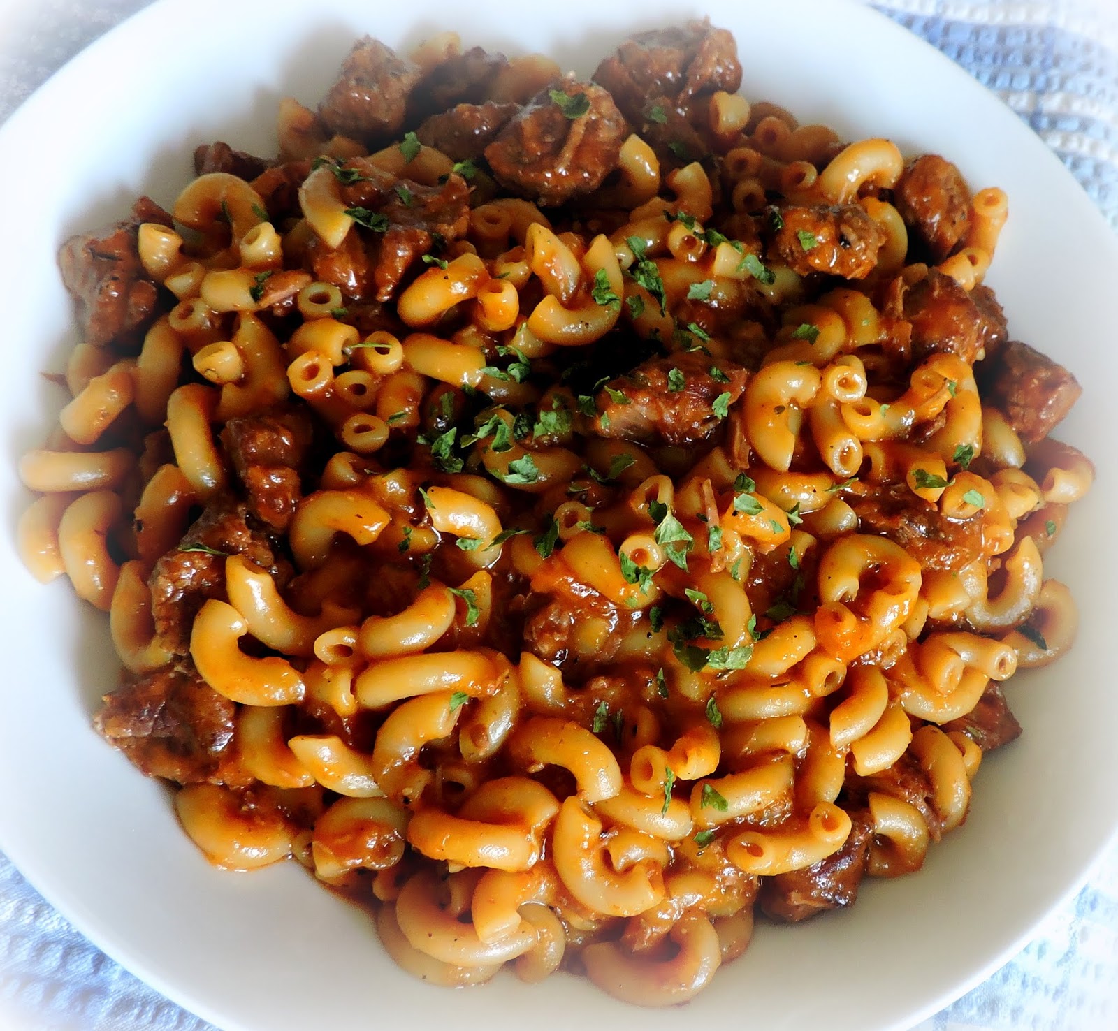 Stewed Steak & Macaroni | The English Kitchen