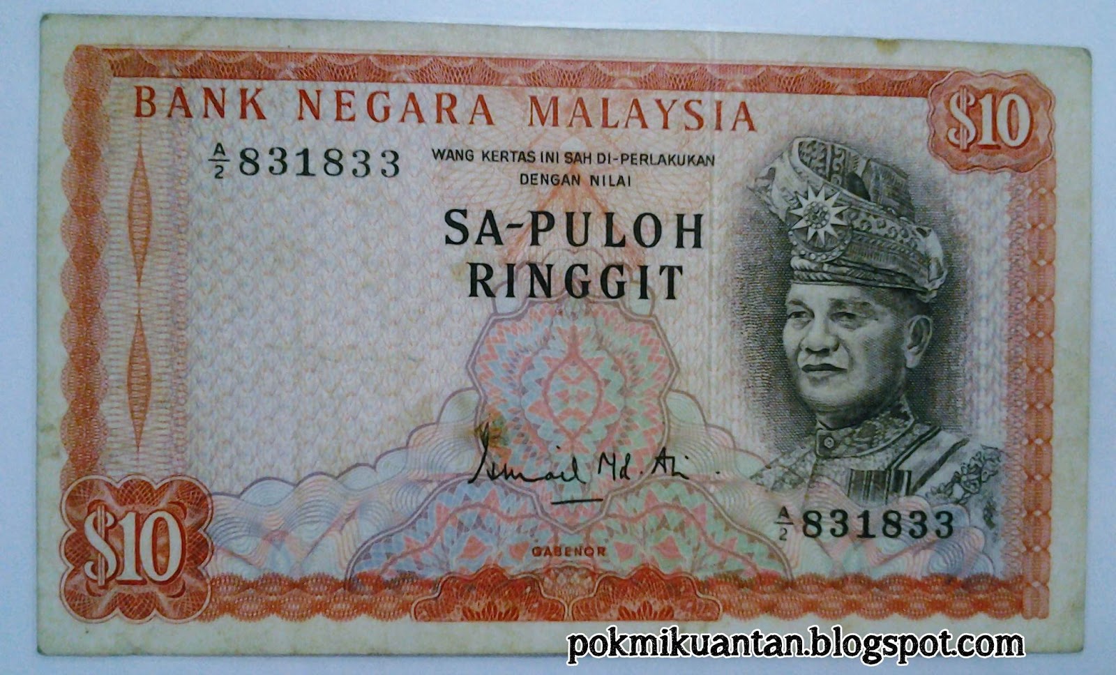 POKMI KUANTAN: Koleksi Wang Kertas Lama Malaysia "RM10.00"