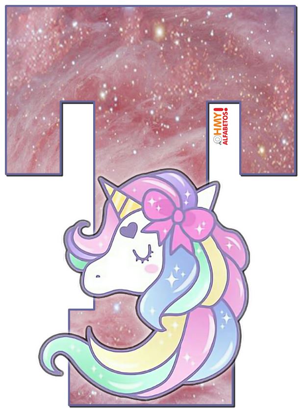 Abecedario Sueños de Unicornio. Unicorn Dreams Abc. - Oh my Alfabetos!