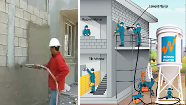 Application of Machine Plastering plastering machine for wall-New ...