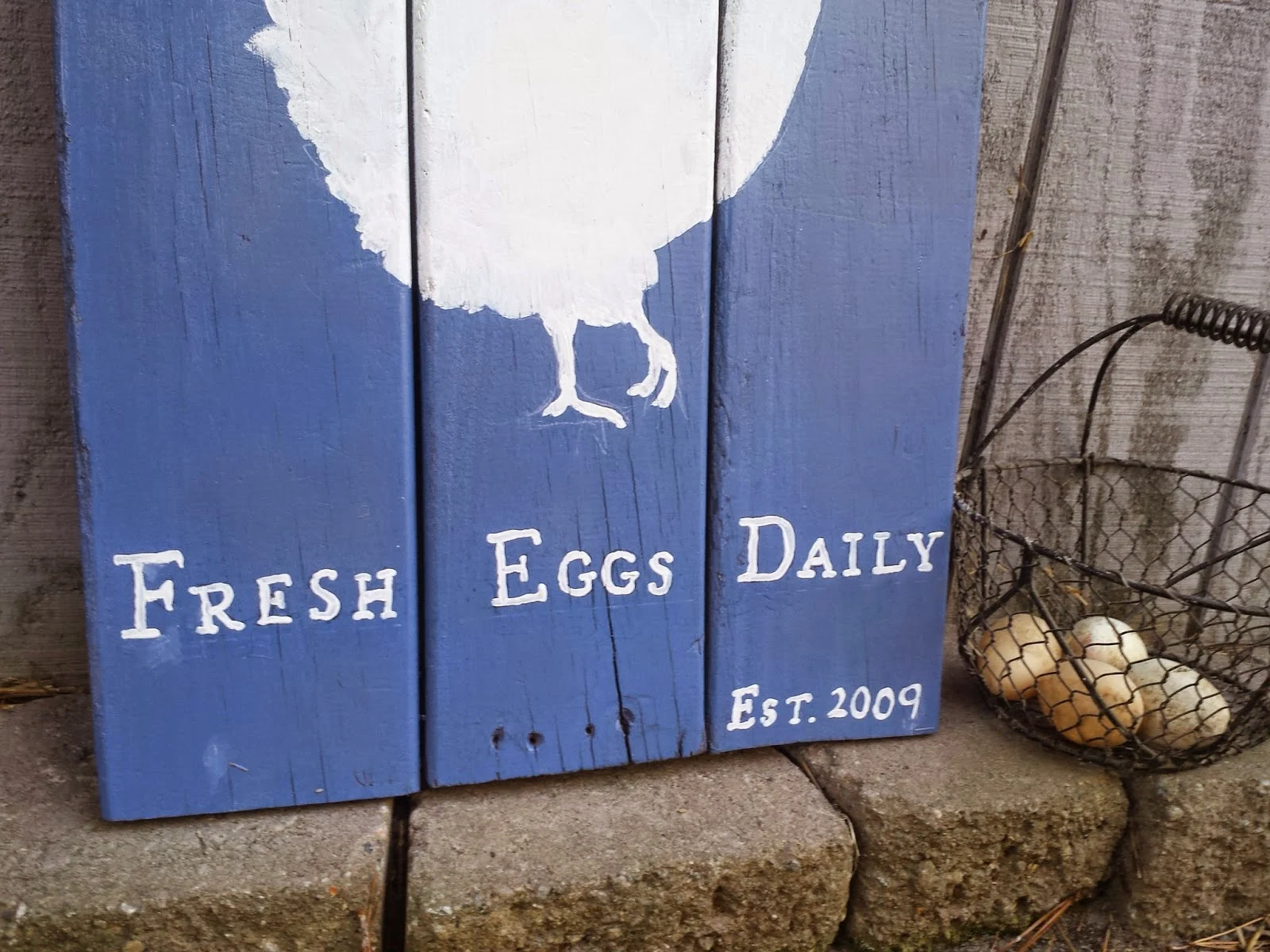DIY Painted Chicken Coop Sign - Fresh Eggs Daily® with Lisa Steele