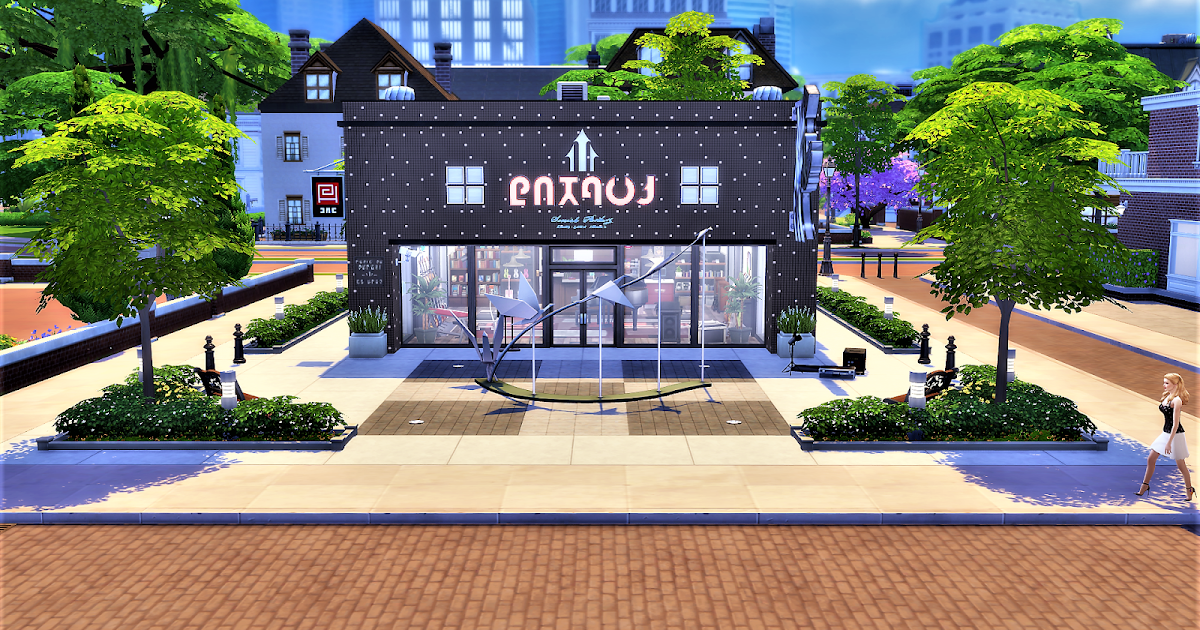 sim house design workshop: Sims 4 Music Store Rockers ----- 摇滚音乐店 (NO CC)