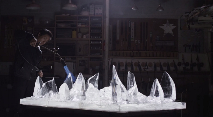 Mesmerizing Video Of A Man Melting A Car's Ice Sculpture In Reverse ...