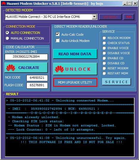 Huawei Modem Unlocker | NOERCELL