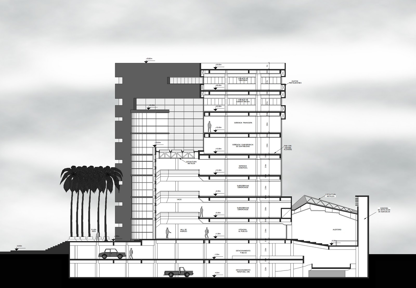 MAURICIO MANZONI Arquitecto: CONCURSO ANTEPROYECTO EDIFICIO CRE