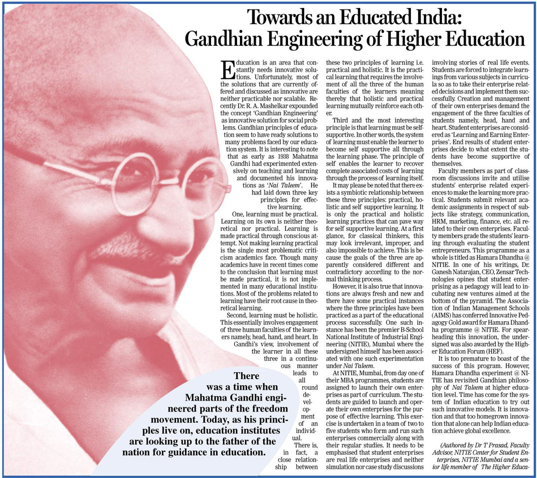 © Rajesh Seshadri: From Standardization to Gandhian Engineering - The ...