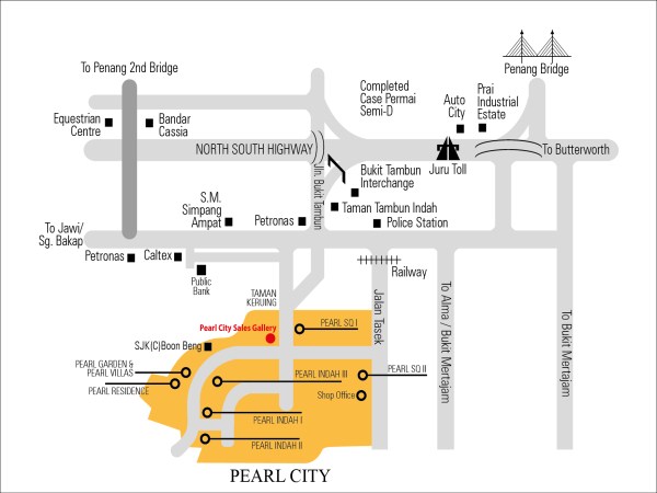 Pearl Garden 绿苑: Pearl City Location Map & Master Plan