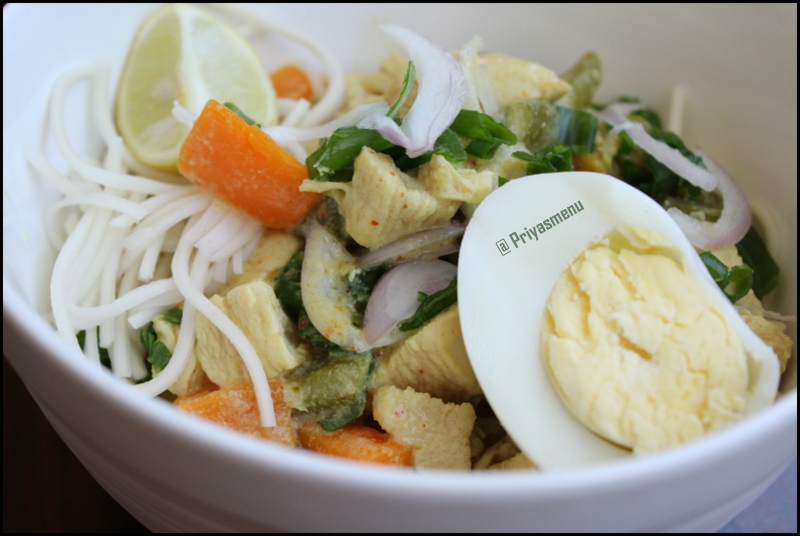 Priya's Menu - Yum Yum Yummy food for Food lovers : Un No Khauk Swe ...