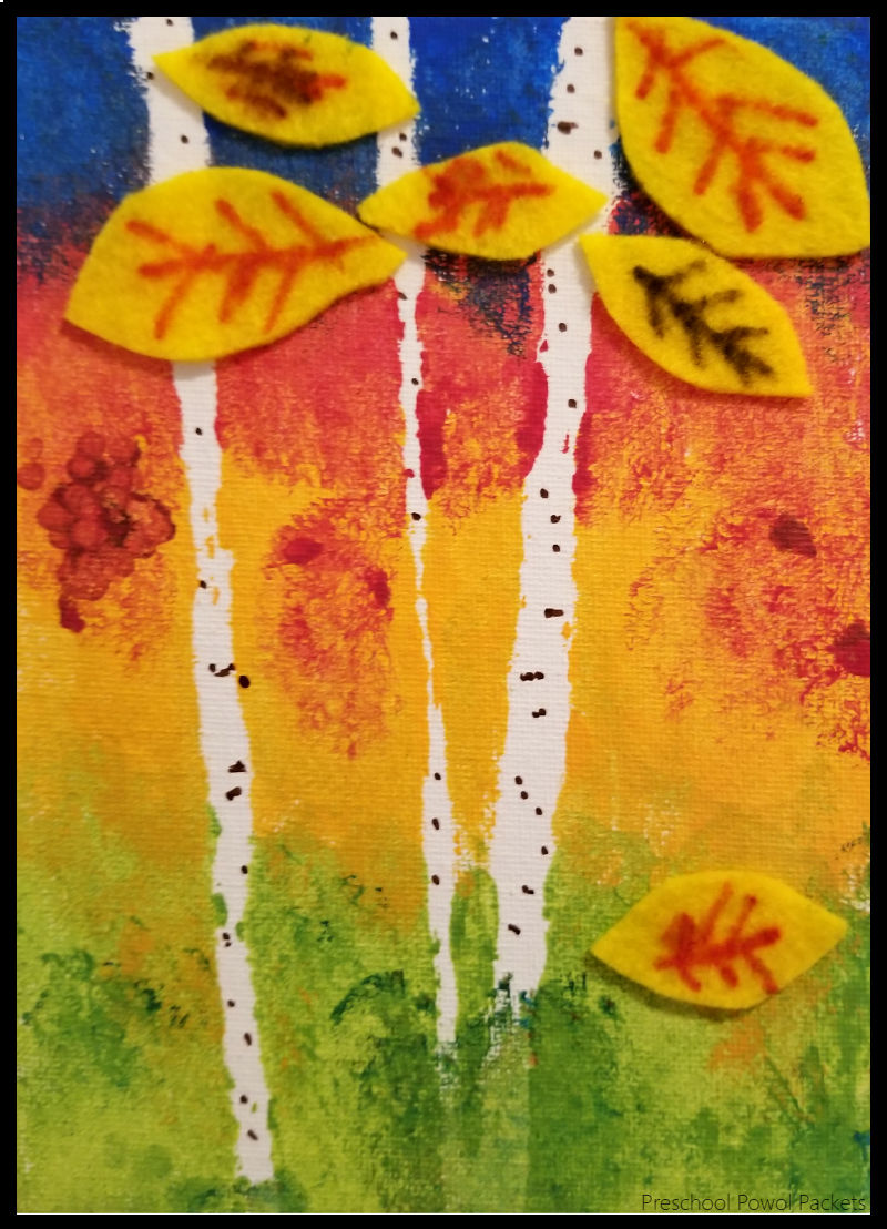 Autumn Trees & Leaves Preschool Art + Science Project | Preschool Powol ...