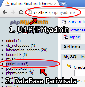 Menghapus Tabel di PHPMyadmin | NoteBase