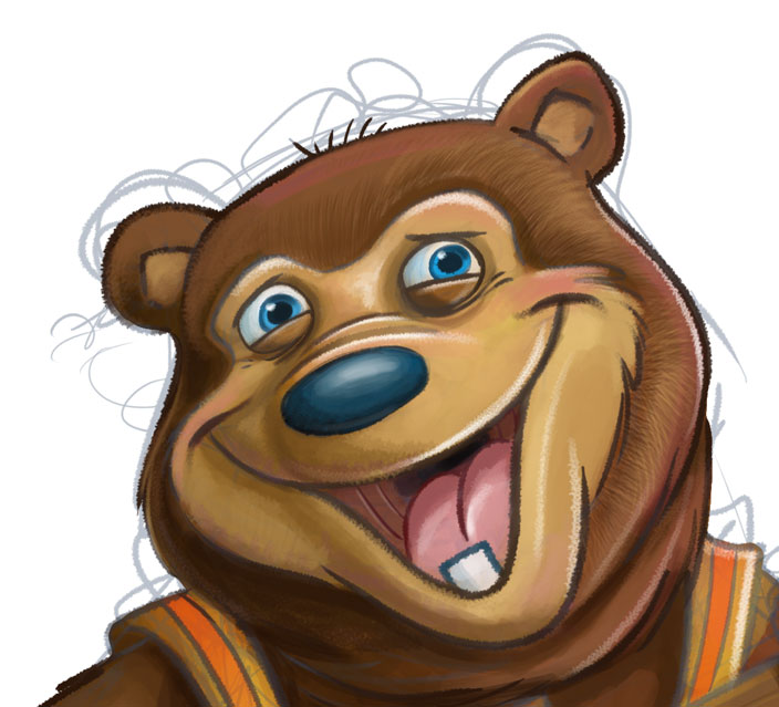 The illustrated world of Steve Harpster: Billy Bob (in progress)