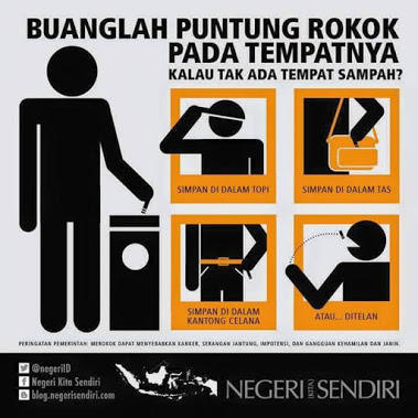 Jangan Buang Putung Rokok Sembarangan