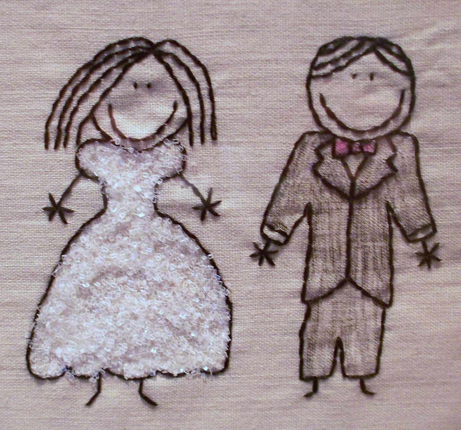 Wedding Stitchery - with free pattern - Adventures of a DIY Mom