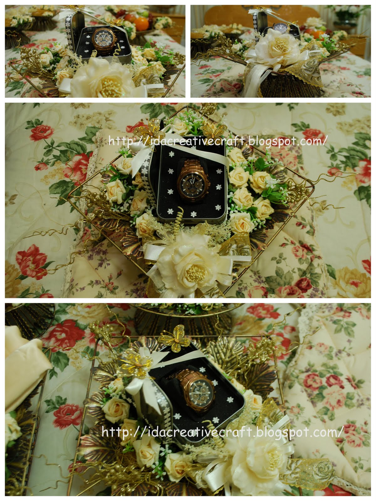 [GUBAHAN HANTARAN] - TEMA GOLD & CREAMY | Ida's Creative Craft