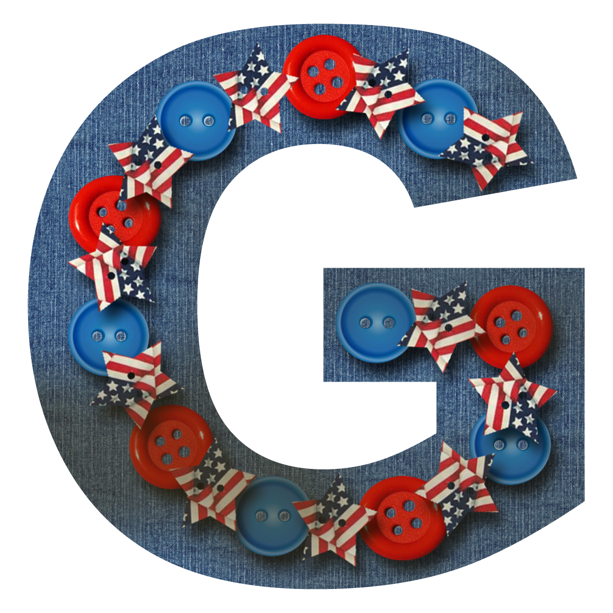 GRANNY ENCHANTED'S BLOG: "Denim Buttons" Free Digital Scrapbook Alphabet