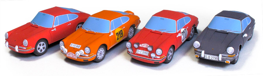 Porsche 911 S Paper Models | Paperized Crafts